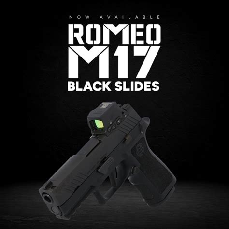 Sig Sauer Black Romeo M17 Slides Now Available For The P320 M18 Milled