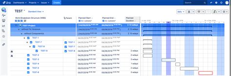 Jira Gantt Chart Project