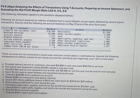 solved p3 6 algo analyzing the effects of transactions