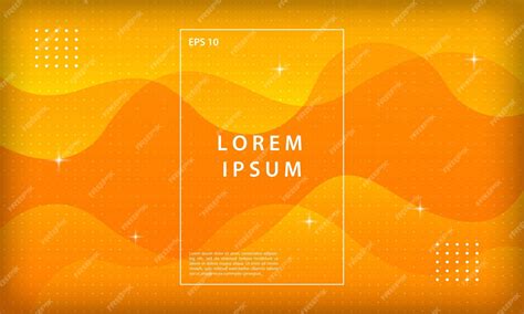 Premium Vector Modern Abstract Orange Liquid Gradient Color Background With Dynamic Geometric