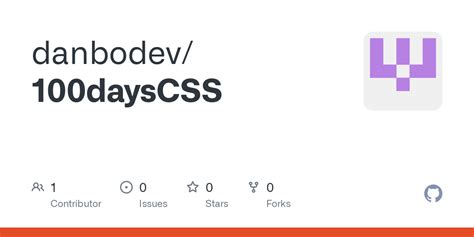 Github Danbodev100dayscss