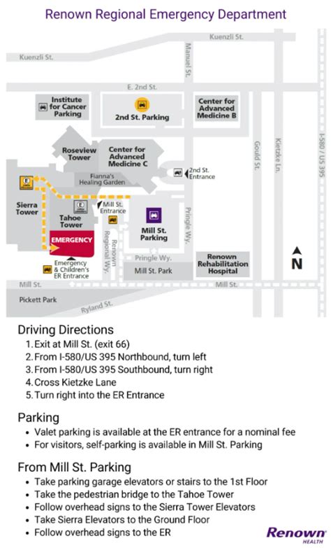Renown Regional Medical Center Hospital Map 2024 All Maps