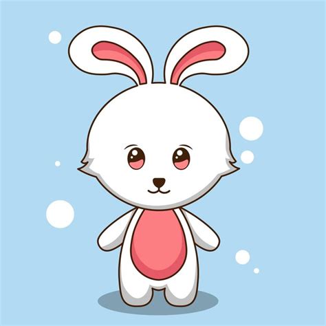 Ilustración Linda Del Conejito Vector Premium