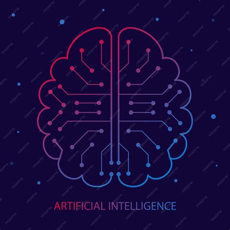 Premium Vector Ai Brain Circuit Board Icon Artificial Intelligence Technology