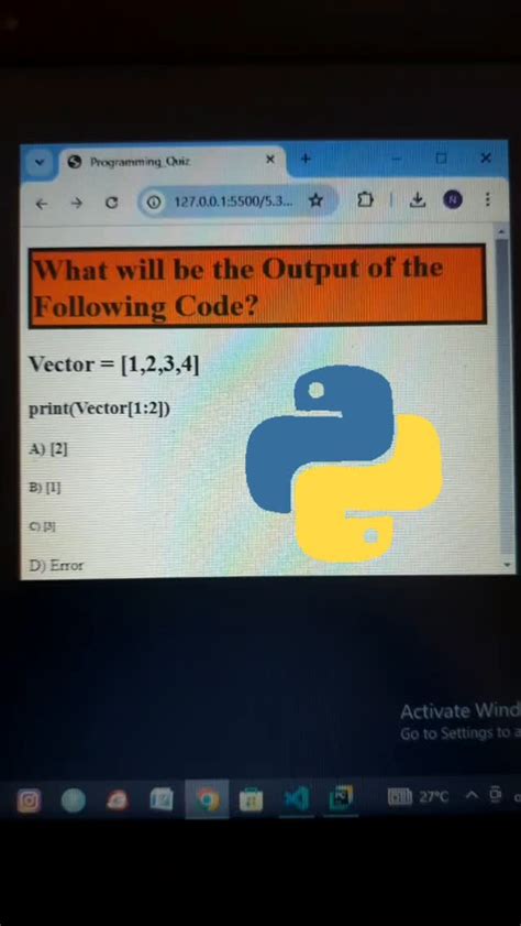 Programming Quiz Comment Your Answer ️ Python