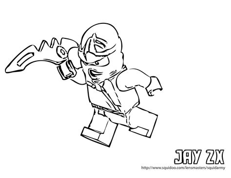 Ninjago Jay Zx Coloring Pages Fun Creative Activity For Fans