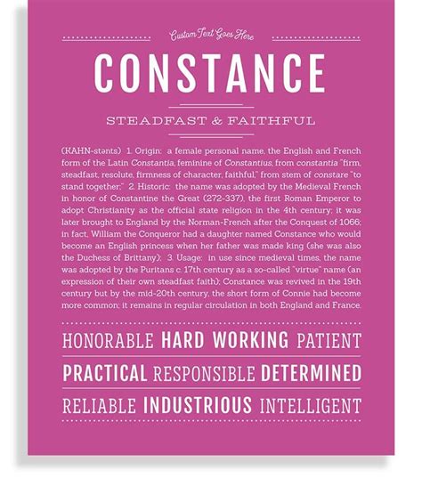Constance Name Art Print Artofit