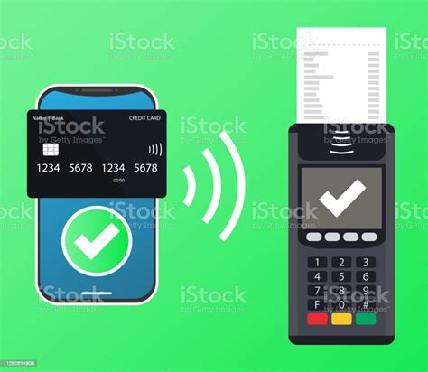 터미널 신용 카드 체크 표시 어떤 목적을 위해 훌륭한 디자인 플랫 아이콘입니다 격리된 벡터 그림입니다 플랫 만화 벡터 일러스트레이션 지불에 대한 스톡 벡터 아트 및 기타