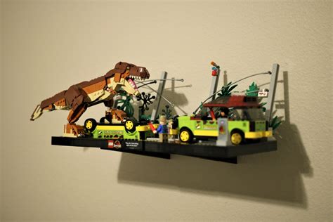Ultimate Display Solutions Wall Mount Display For Lego T Rex Breakout Ultimate Display