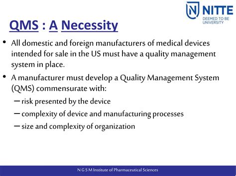 Quality System Requirements 21 Cfr Part 820 And Labelling Requirements For Medical Devices 21