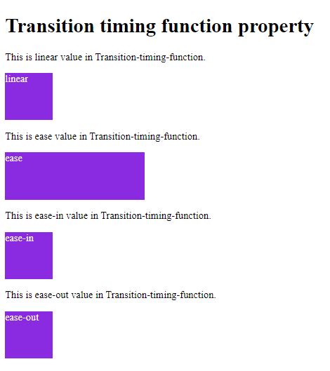 Css Transition Timing Function Tpoint Tech