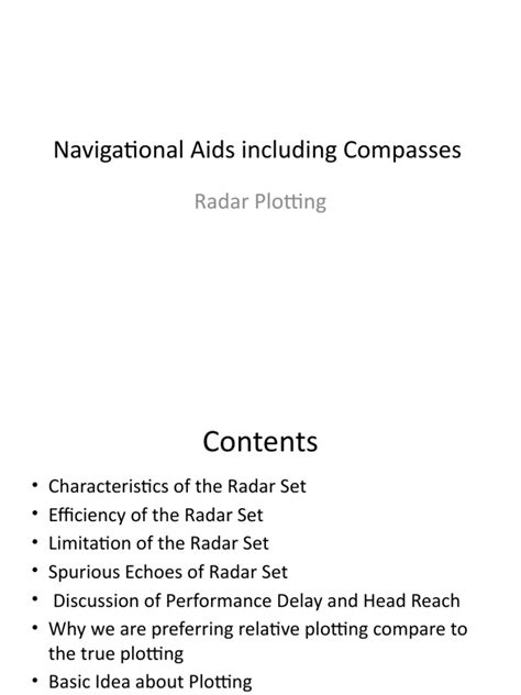 Radar Plotting Pdf Radar Horizon