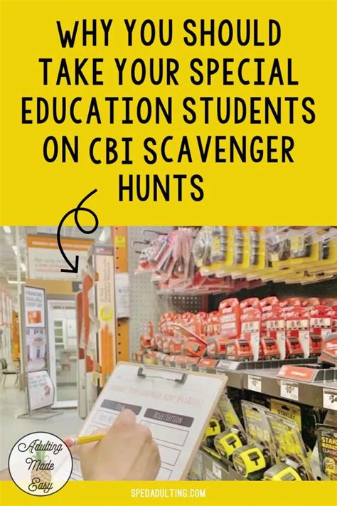 Community Based Instruction Scavenger Hunt Ideas Artofit