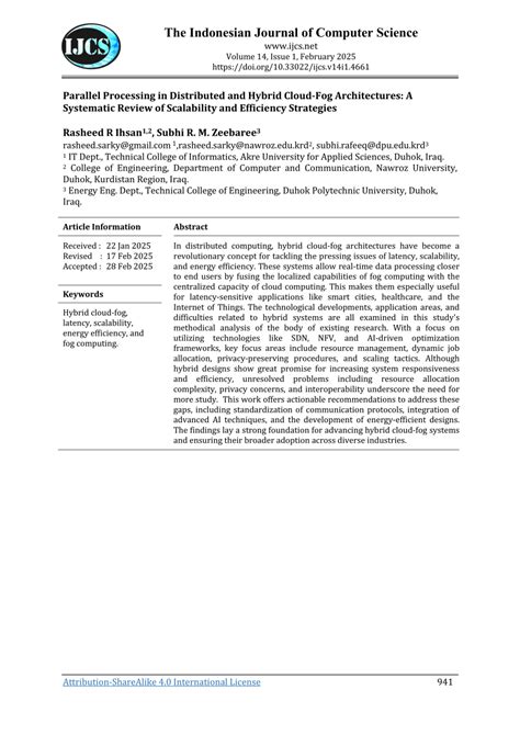 Pdf Parallel Processing In Distributed And Hybrid Cloud Fog Architectures A Systematic Review