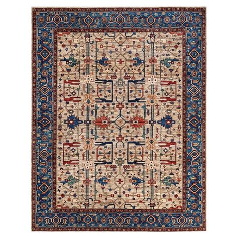 Serapi One Of A Kind Hand Knotted Runner Rug Ivory For Sale At 1stdibs