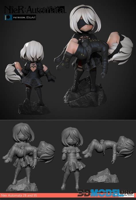 3d Model Nier Automata 2b Kaine Suit Printable
