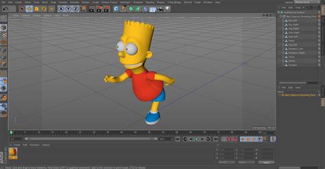 Bart Simpson Running Pose 3d Turbosquid 1958190