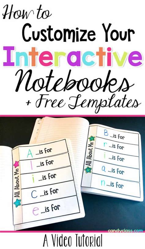 How To Customize Your Interactive NotebooksA Video Tutorial The Candy Class