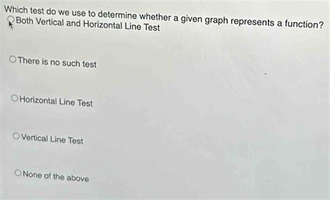 solved which test do we use to determine whether a given graph