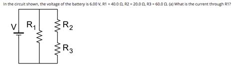 Solved A What Is The Current Through R1 B What Is The