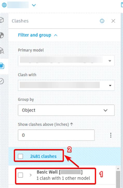 在 acc 的 model coordination 中为选定模型启用冲突检测时，模型显示时不会亮显检测到的冲突