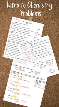 Intro To Chemistry Practice Problems By Sarah Mcdowell Tpt