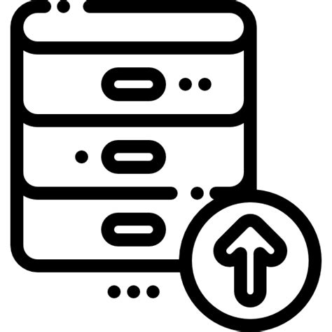 Database Detailed Rounded Lineal Icon
