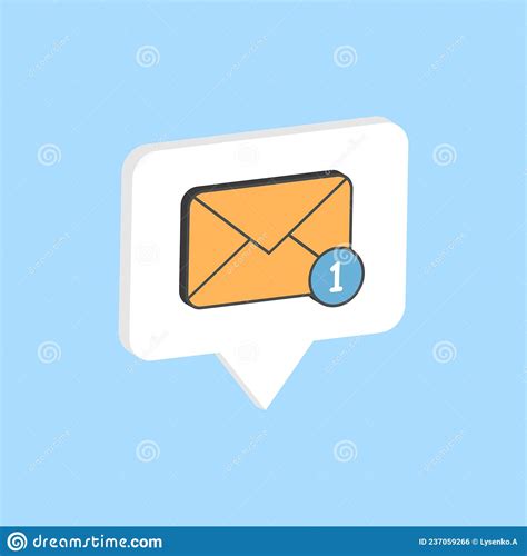 New Incoming Messages Icon In Flat Style Envelope With Notification Vector Illustration On