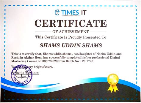 Shams Uddin Shams On Linkedin Im Happy To Share That Ive Obtained A New Certification On