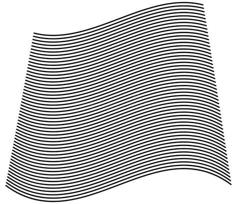 Wavy Waving Undulate Lines In Slight Perspective Stock Vector Illustration Of Abstractionism