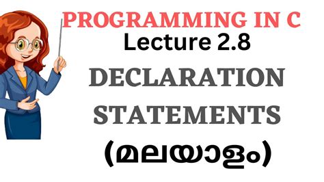 Declaration Statements In C Language Youtube