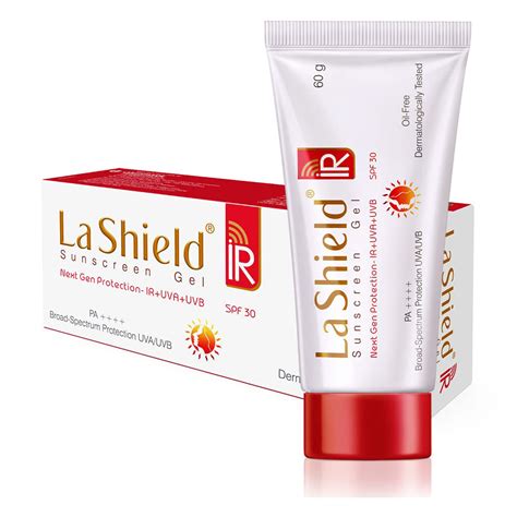 La Shield Ir Spf 30 Pa Sunscreen Gel 60 Gm Uses Benefits Price