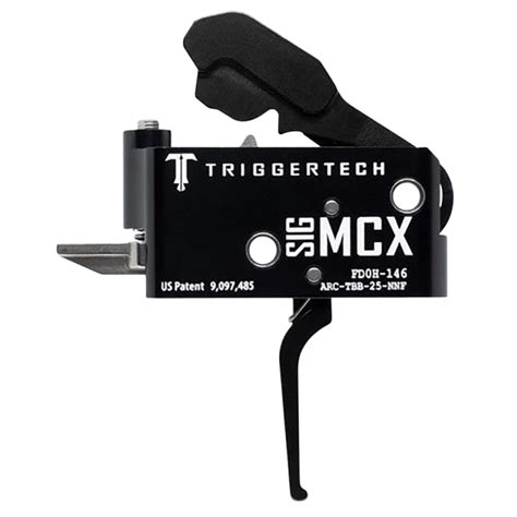 Triggertech Adaptable Two Stage Flat Trigger With 2 50 5 Lbs Draw Weight For Sig Mcx