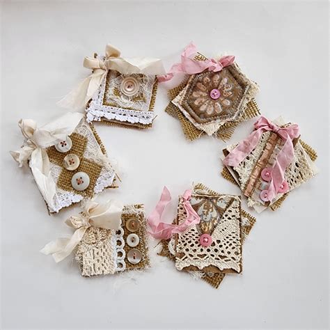 3 Piece Burlap Snippet Clusters Shabby Style Journal Ephemera Pink Or 3 Piece Burlap Snippet Clusters Shabby Style Journal Ephemera Pink Or
