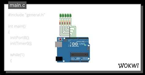 Lauflicht Wokwi Esp32 Stm32 Arduino Simulator