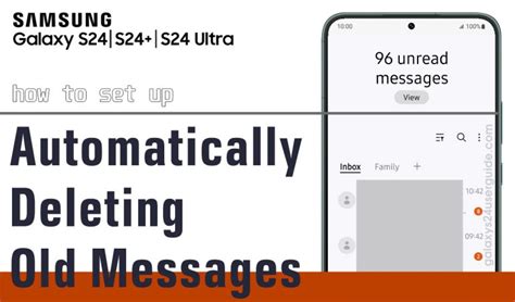how to automatically delete old messages on galaxy s24