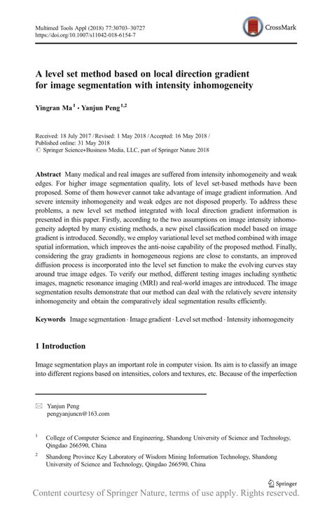 A Level Set Method Based On Local Direction Gradient For Image Segmentation With Intensity