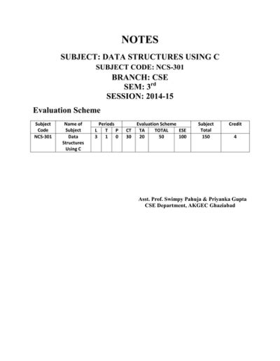 DATA STRUCTURES USING C