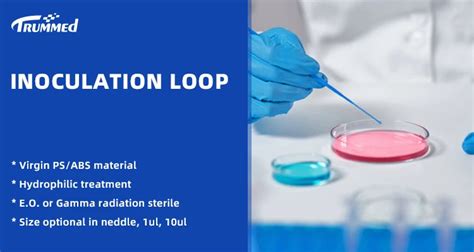 Labwares Sterile Inoculation Loop 1ul Bacteria Cell Handle Plastic