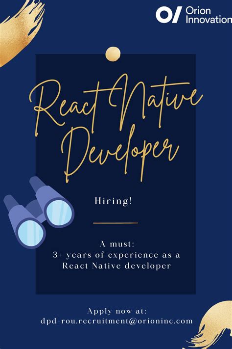 Orion Innovation Romania On Linkedin React Native Bridge Applynow