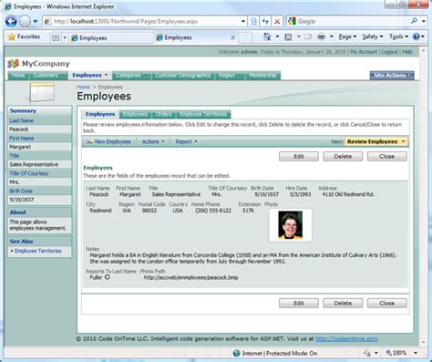 Code On Time Floating Data Field Layout