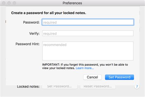 How To Set Up And Use A Password For The Notes App