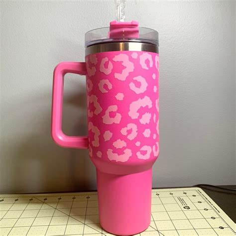 Cheetah Stanley Tumbler Etsy