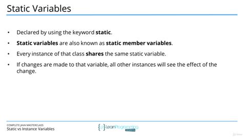 18 Static Vs Instance Variables Free Download Borrow And Streaming