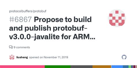 Propose To Build And Publish Protobuf V300 Javalite For Arm Platform