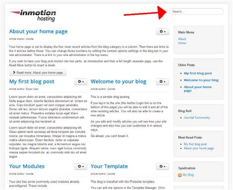 How To Move A Modules Position In Joomla 31 Inmotion Hosting