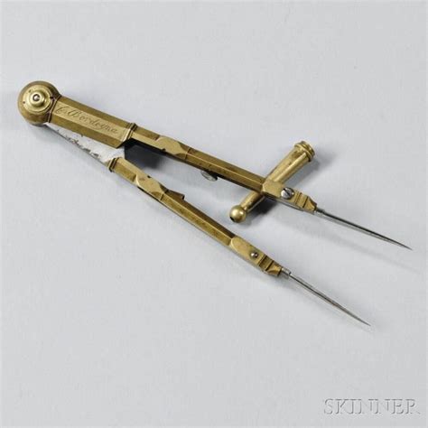 Antique Brass And Steel Compass A Timeless Treasure