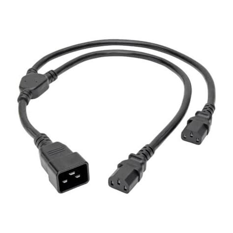 Tripp Lite C To C Splitter Heavy Duty IEC C To X IEC C A V