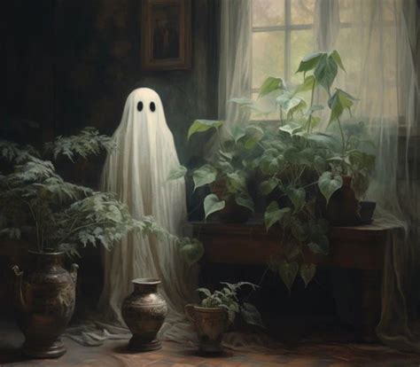 Gothic Ghost Painting