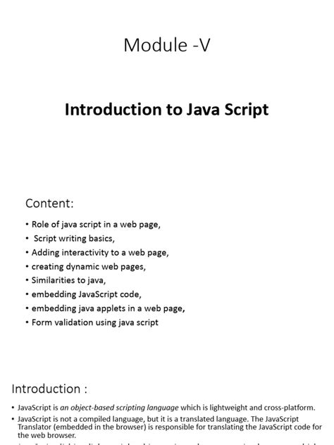 Module V Pdf Java Script Java Programming Language